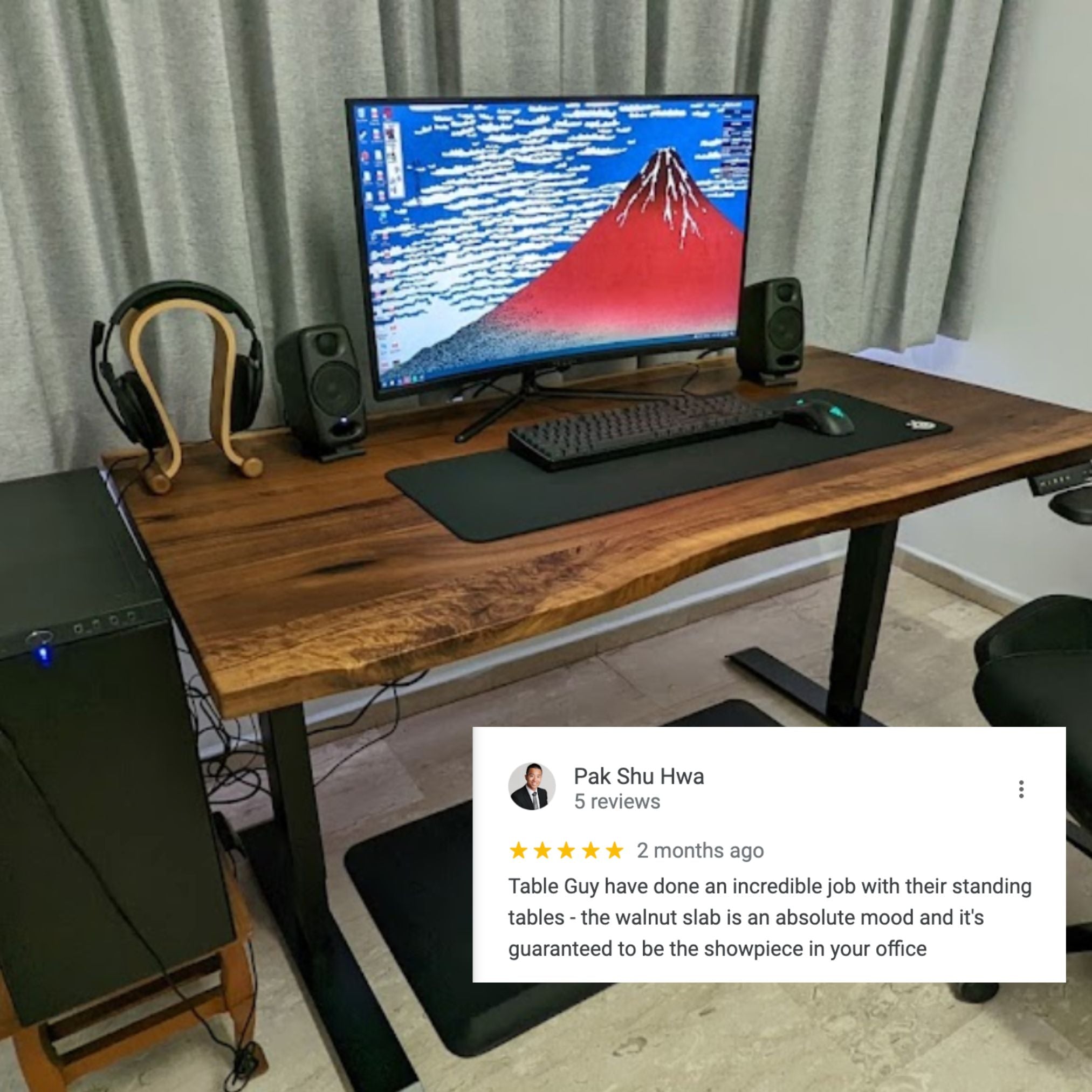 The DreamDesk - Live Edge Walnut Wood – shopthetableguy