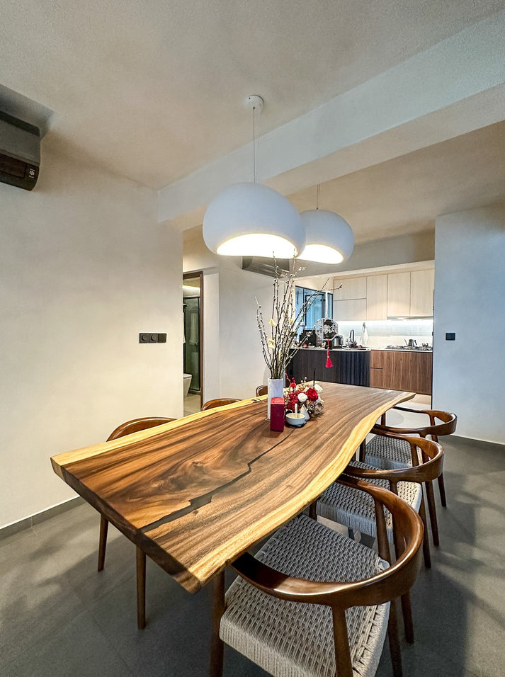 The Table Guy - Suar Wood Slab Dining Table – shopthetableguy